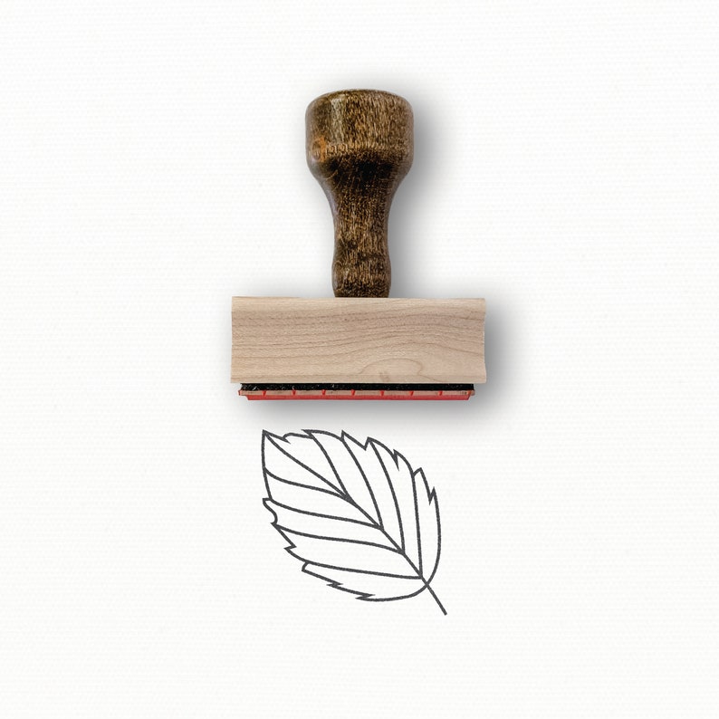 Leaf Stamp | Hand Drawn Leaf Rubber Stamp | Teacher Stamp | Planner ...