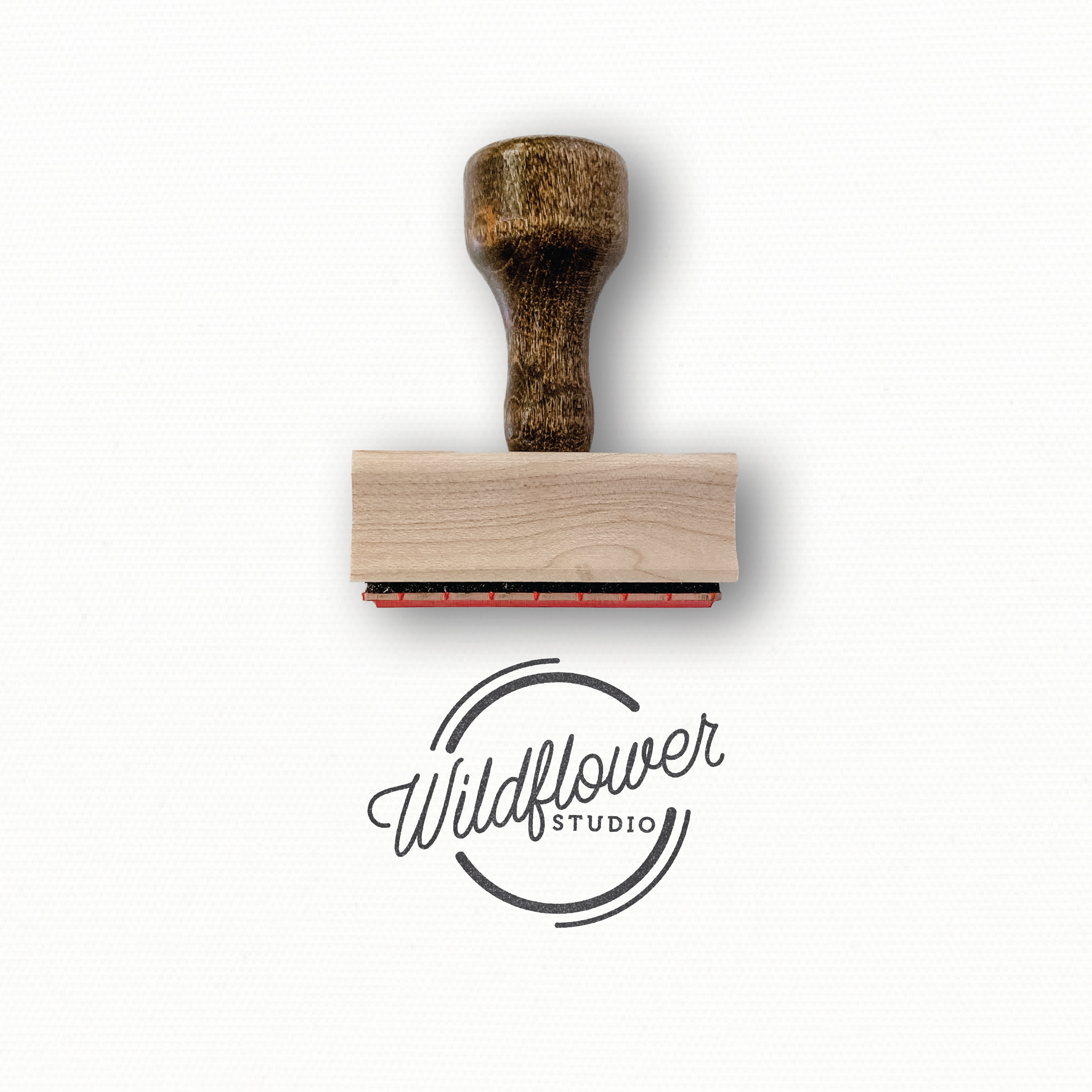 Custom Stamp - Modern Logo | Wildflower Logo Design Branding Packaging ...