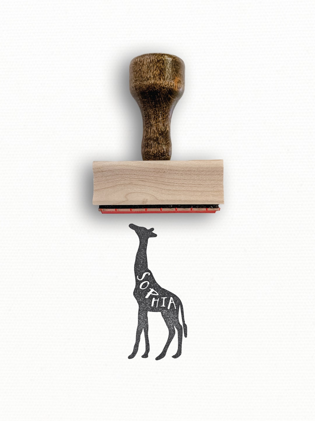 Custom Name Stamp | Giraffe Gift | Ex Libris Stamp | Giraffe Stamp ...