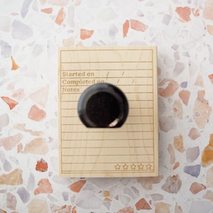 Library Card Stamp, a Bookplate Rubber Stamp for Your Personal or ...