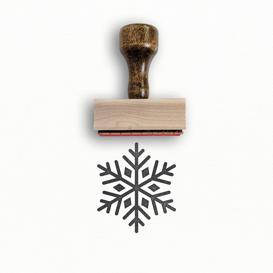 Snowflake Stamp | Simple Holiday Stamps | Simple Christmas Stamp ...