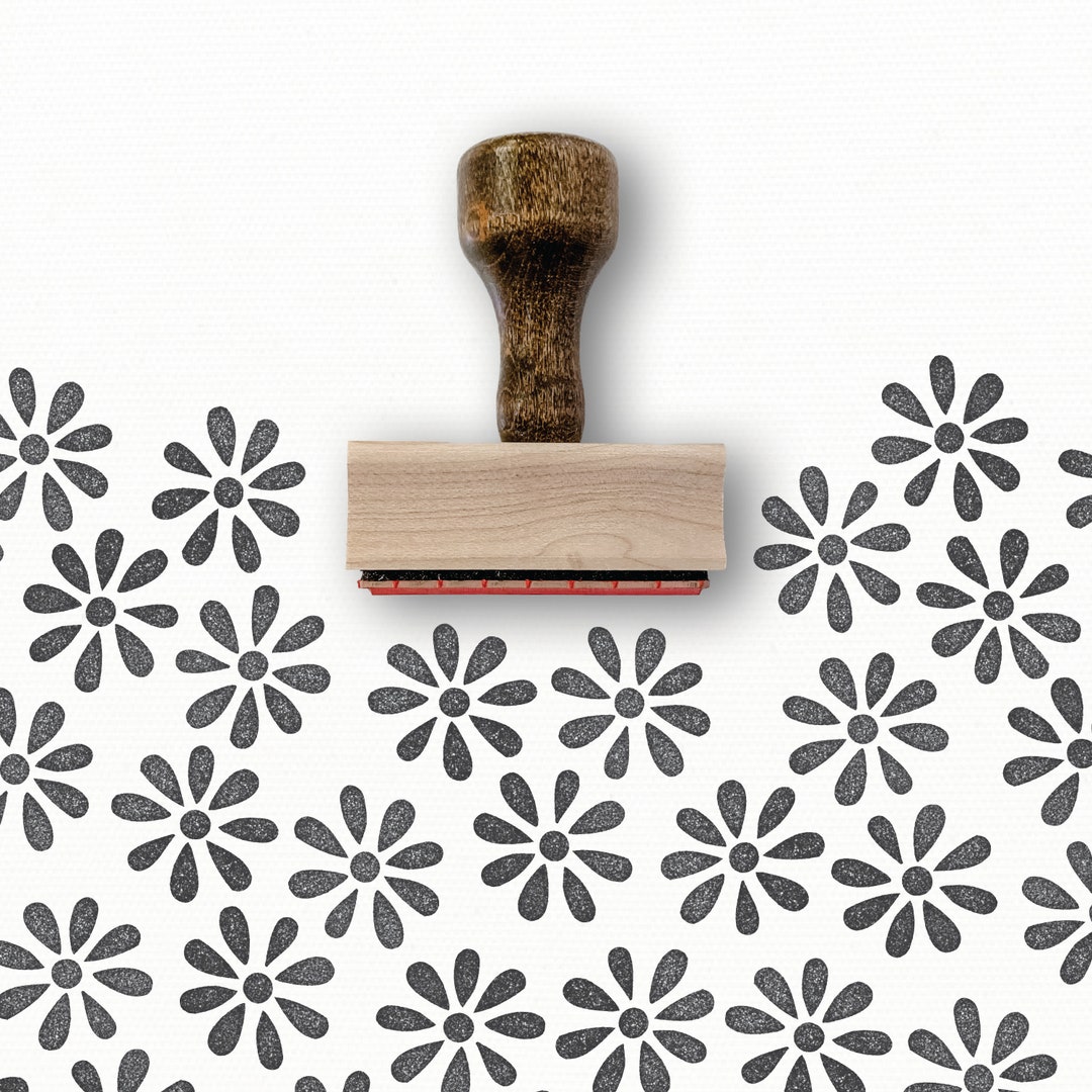 3 Daisy Flower Stamp | Daisy Stamp | Snail Mail Happy Mail Pen Pal ...