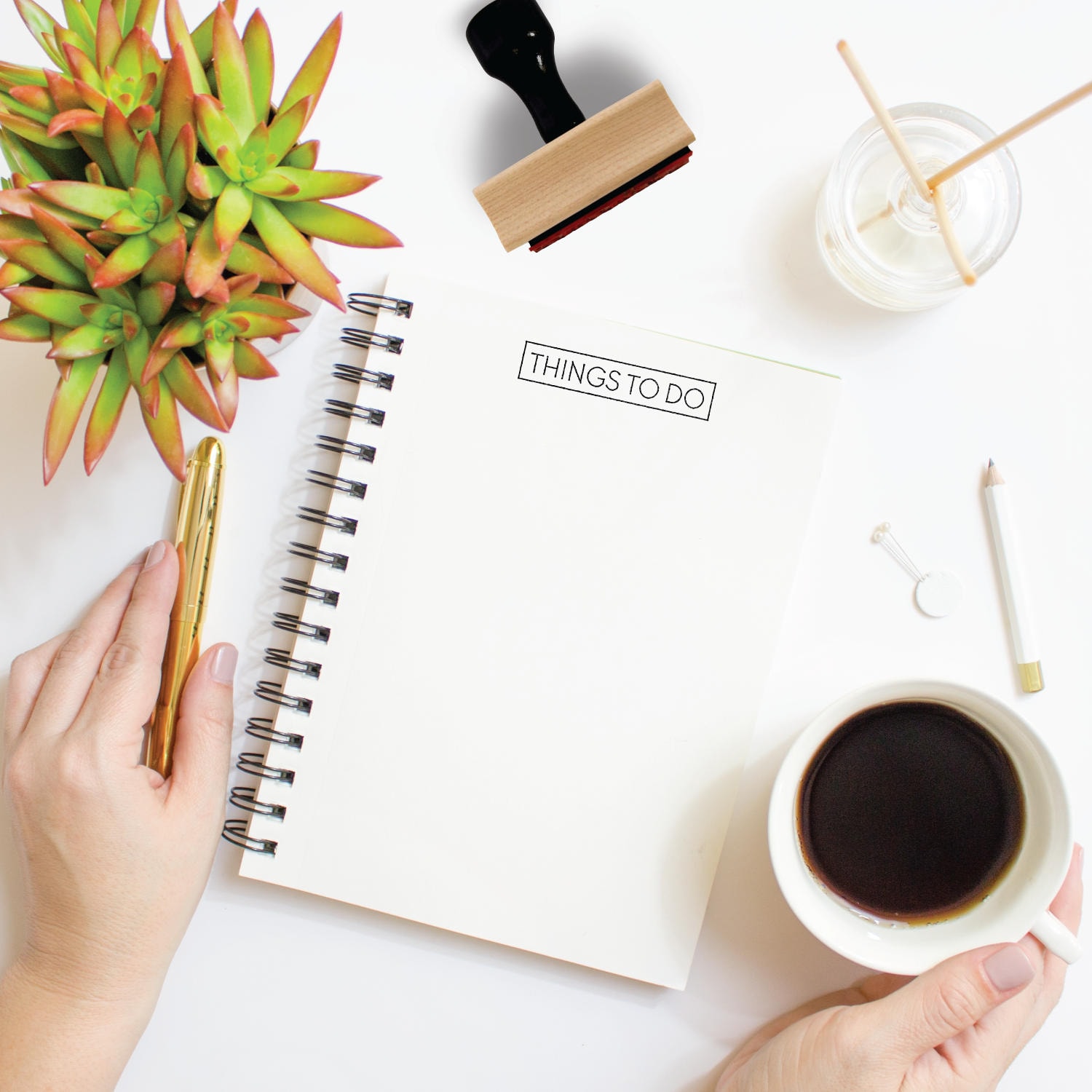 Things to Do Stamp to Do List Notebook Stamp Goal Planner - Etsy