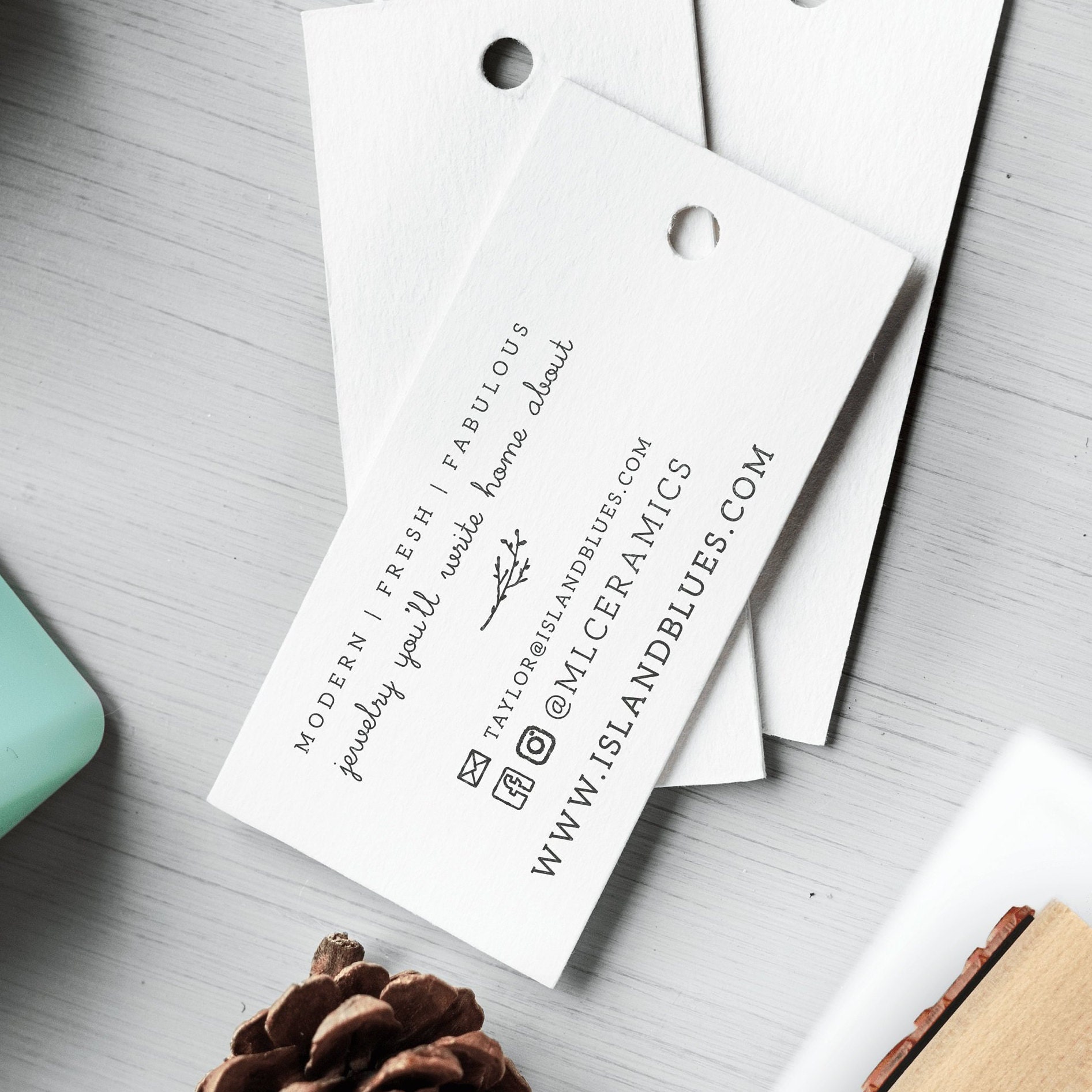 Custom Business Card Stamp Custom Logo Stamp Simple | Etsy