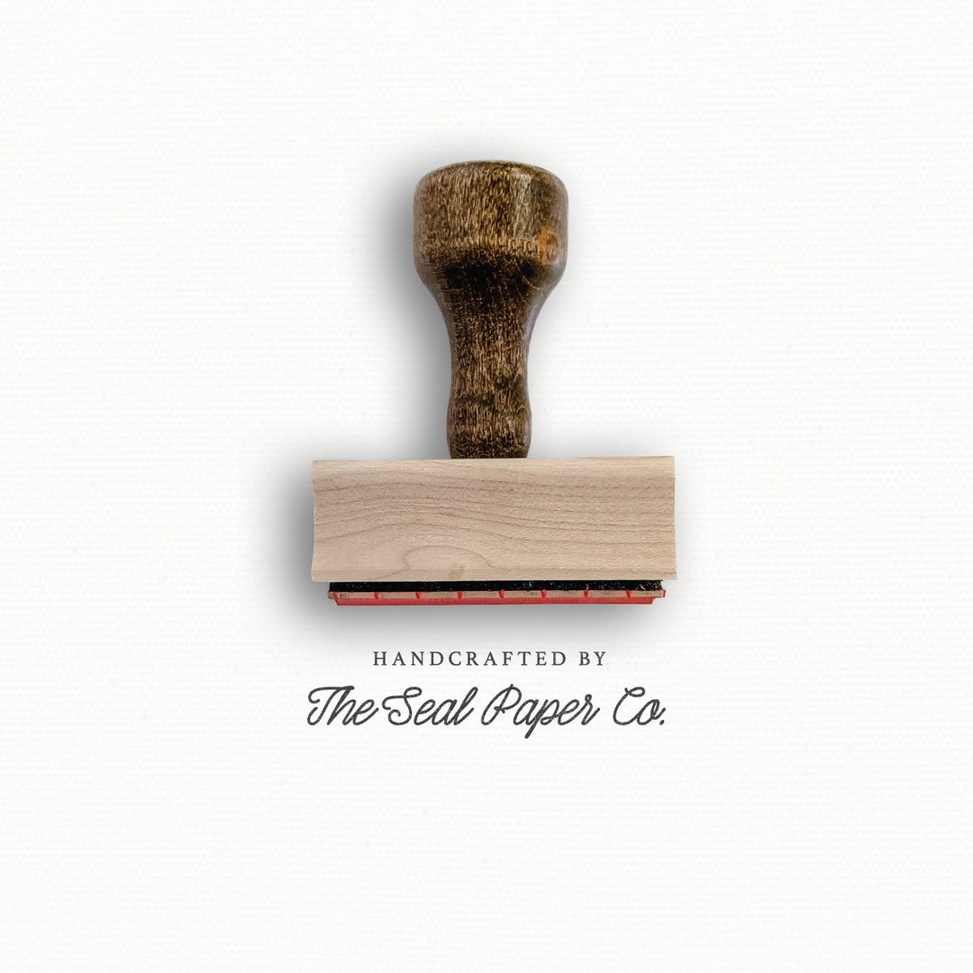 Custom "handcrafted By" Stamp | Custom Logo Stamp | Small Business ...