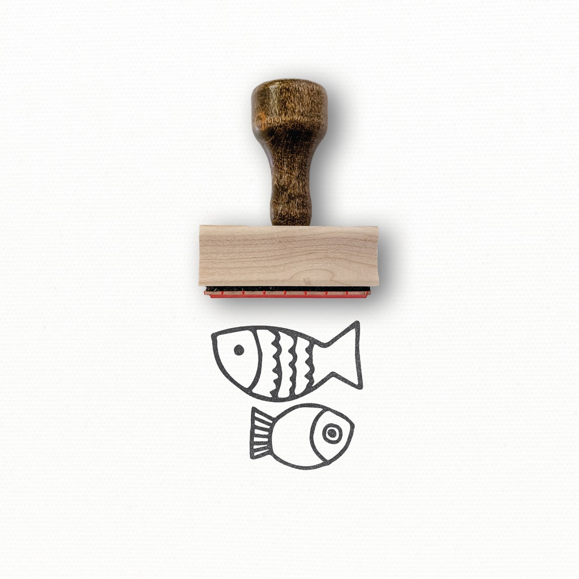 Fish Rubber Stamp Pattern Fish Stamp Teacher Stamps - Etsy
