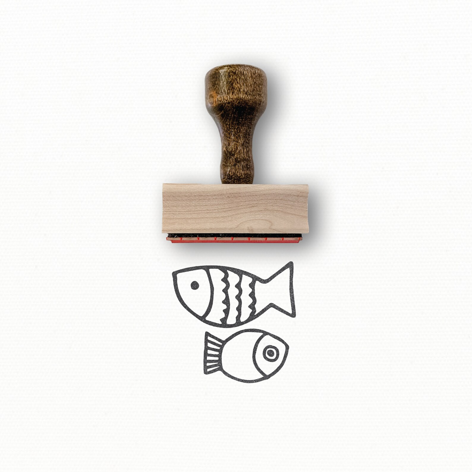 Fish Rubber Stamp Pattern Fish Stamp Teacher Stamps - Etsy