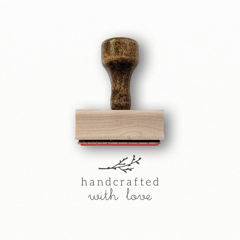Handcrafted With Love Stamp Handcrafted Stamp Handmade - Etsy
