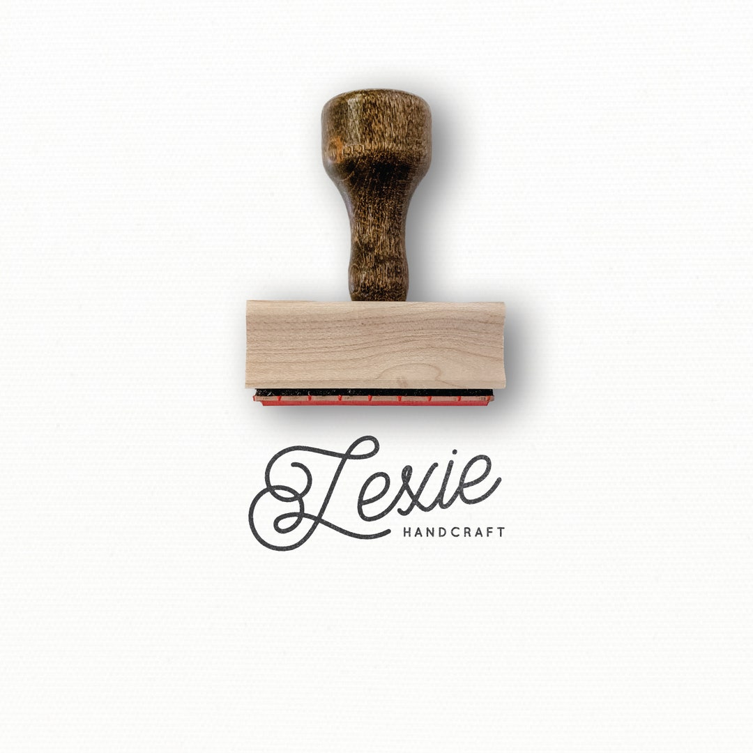 Custom Stamp : Cursive Logo | Handcrafted Logo | Branding Packaging ...