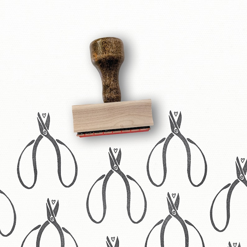 Craft Scissors Stamp a Hand-drawn Scissor Stamp for Your DIY - Etsy