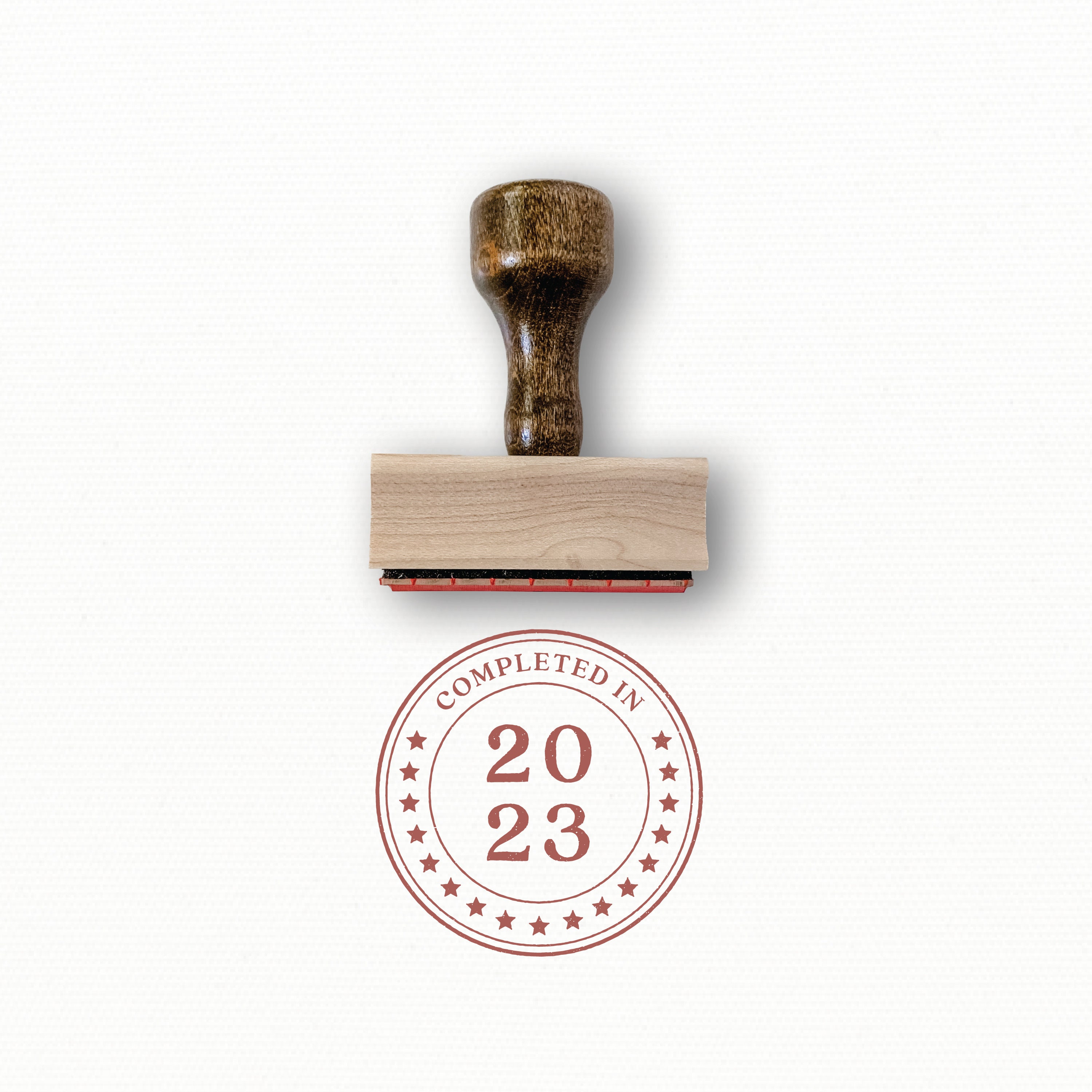 Completed in 2023 Stamp, a Book Rubber Stamp for your Reading Journal ...