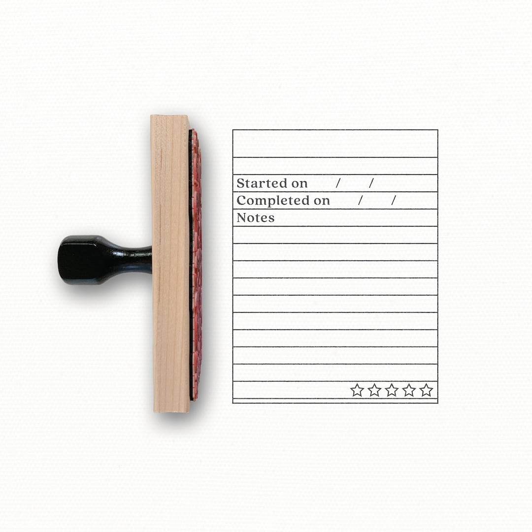 Library Card Stamp, a Bookplate Rubber Stamp for Your Personal or ...