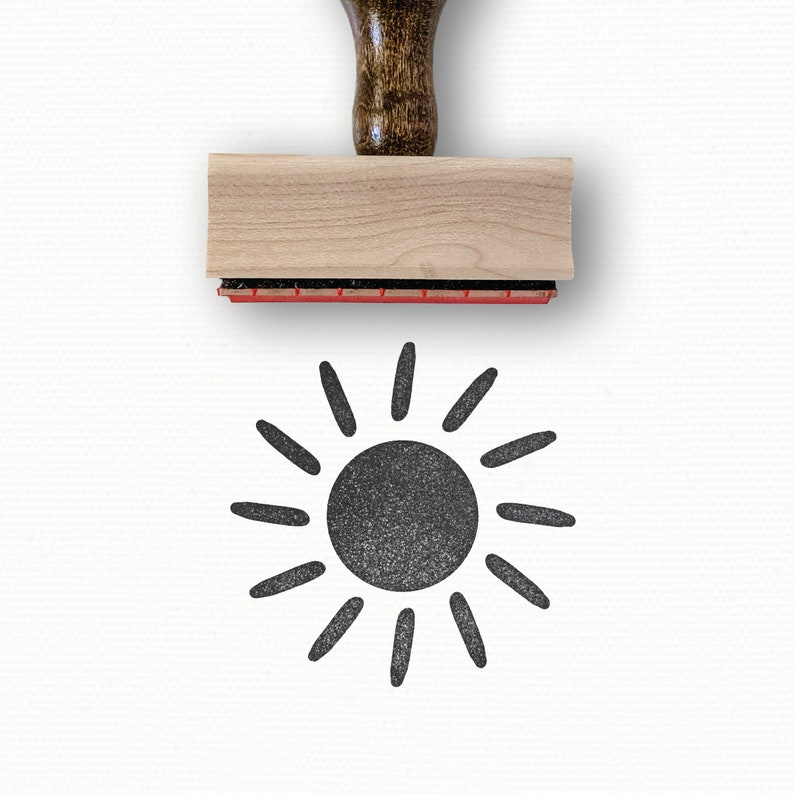 Sunshine Stamp Simple Sun Stamp Snail Mail Happy Mail Pen - Etsy