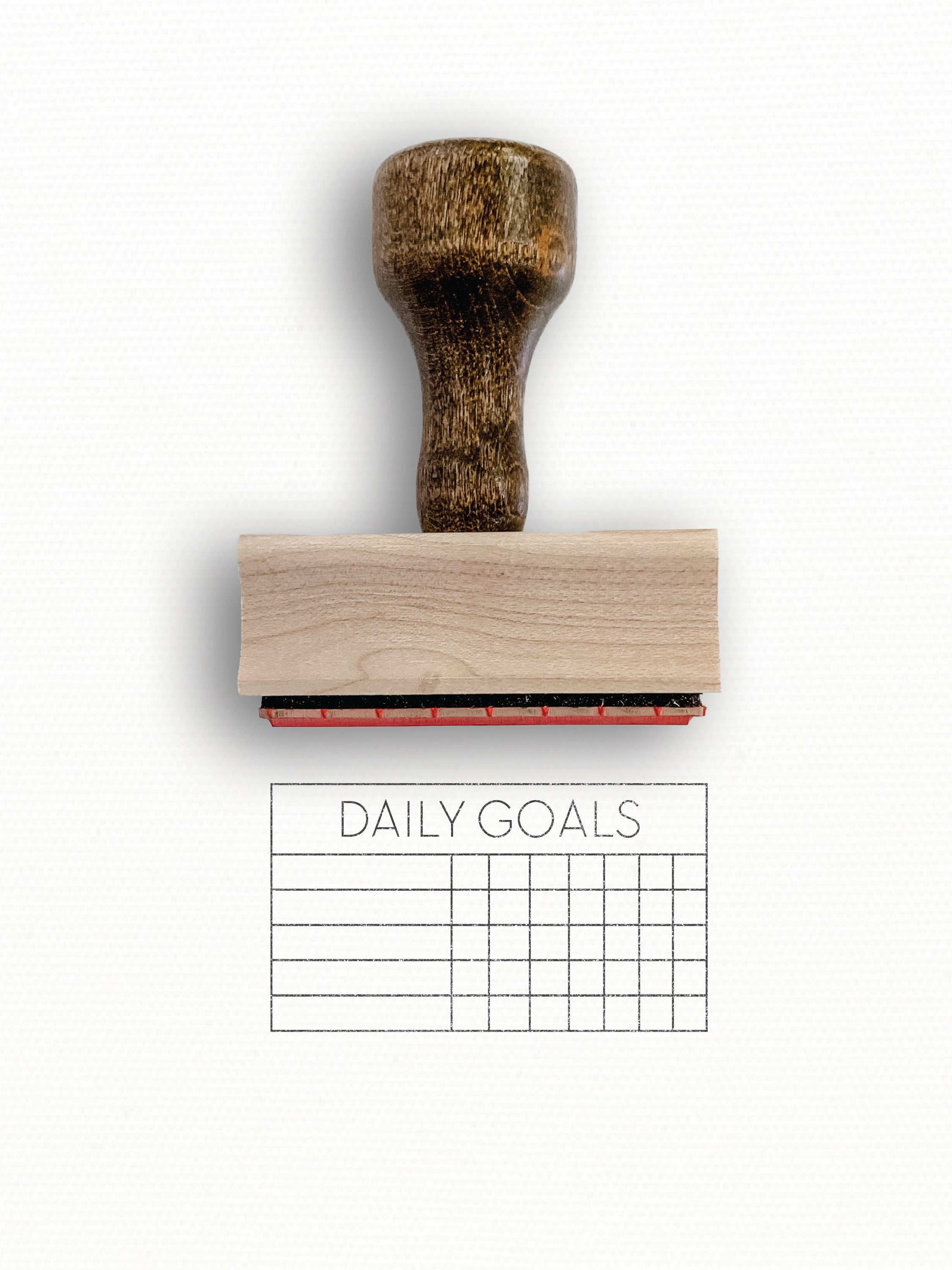 Daily Goals Habit Tracker Stamp Goal Planner Stamps - Etsy