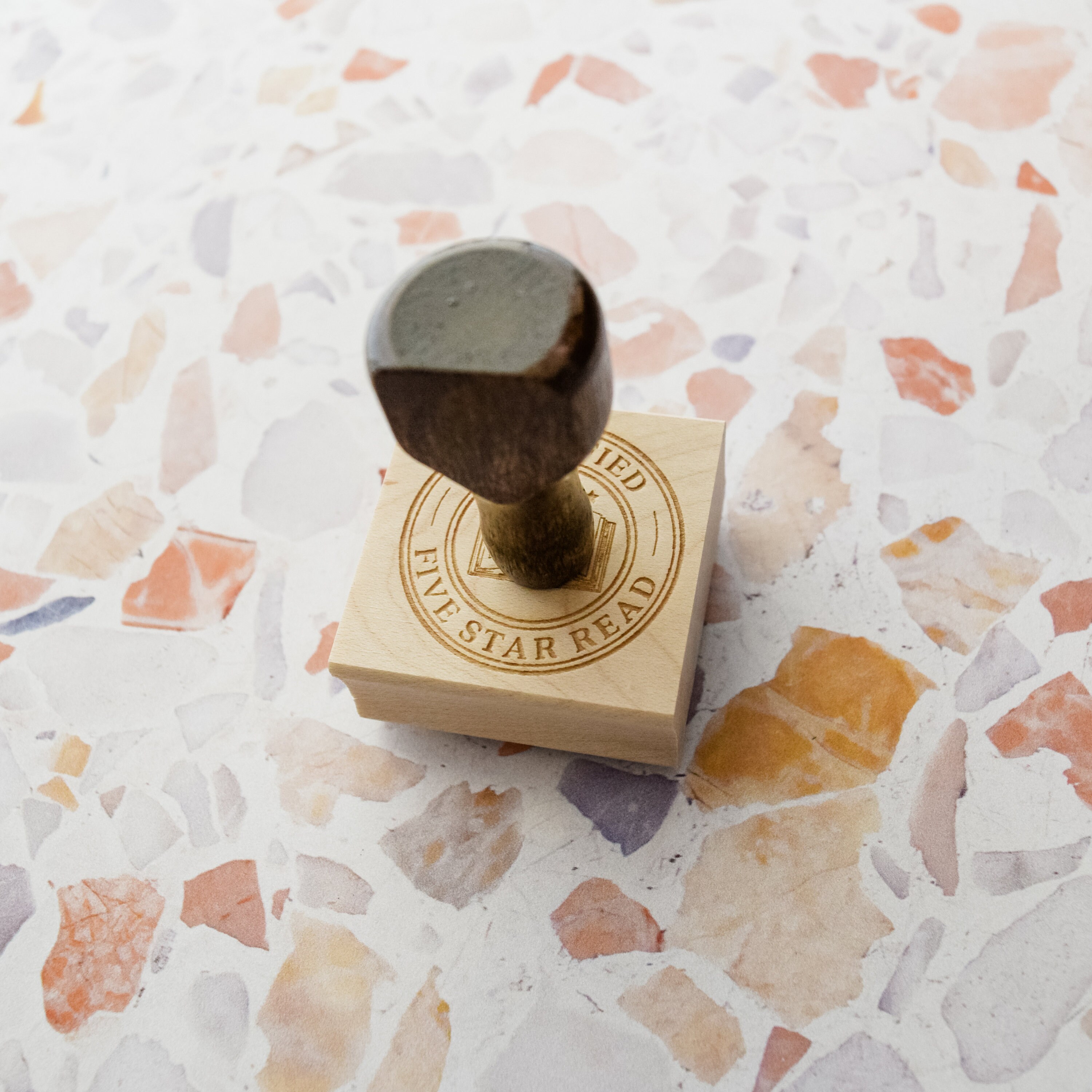 Certified Five Star Read Stamp, a Book Rubber Stamp for your Reading ...