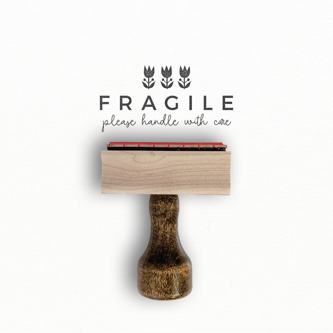 FRAGILE Stamp | Fragile Please Handle With Care Stamp | Ceramics ...
