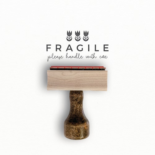 FRAGILE Stamp Fragile Please Handle With Care Stamp - Etsy