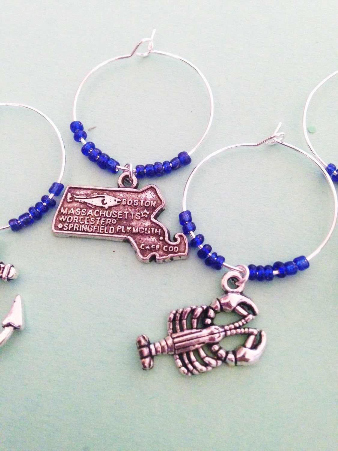 Massachusetts Wine Charms: Perfect Gift for Wine Lovers Who Enjoy ...