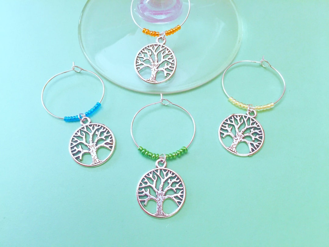 Tree of Life Wine Charms: Perfect Gift for Spiritual, Mindful Friend ...