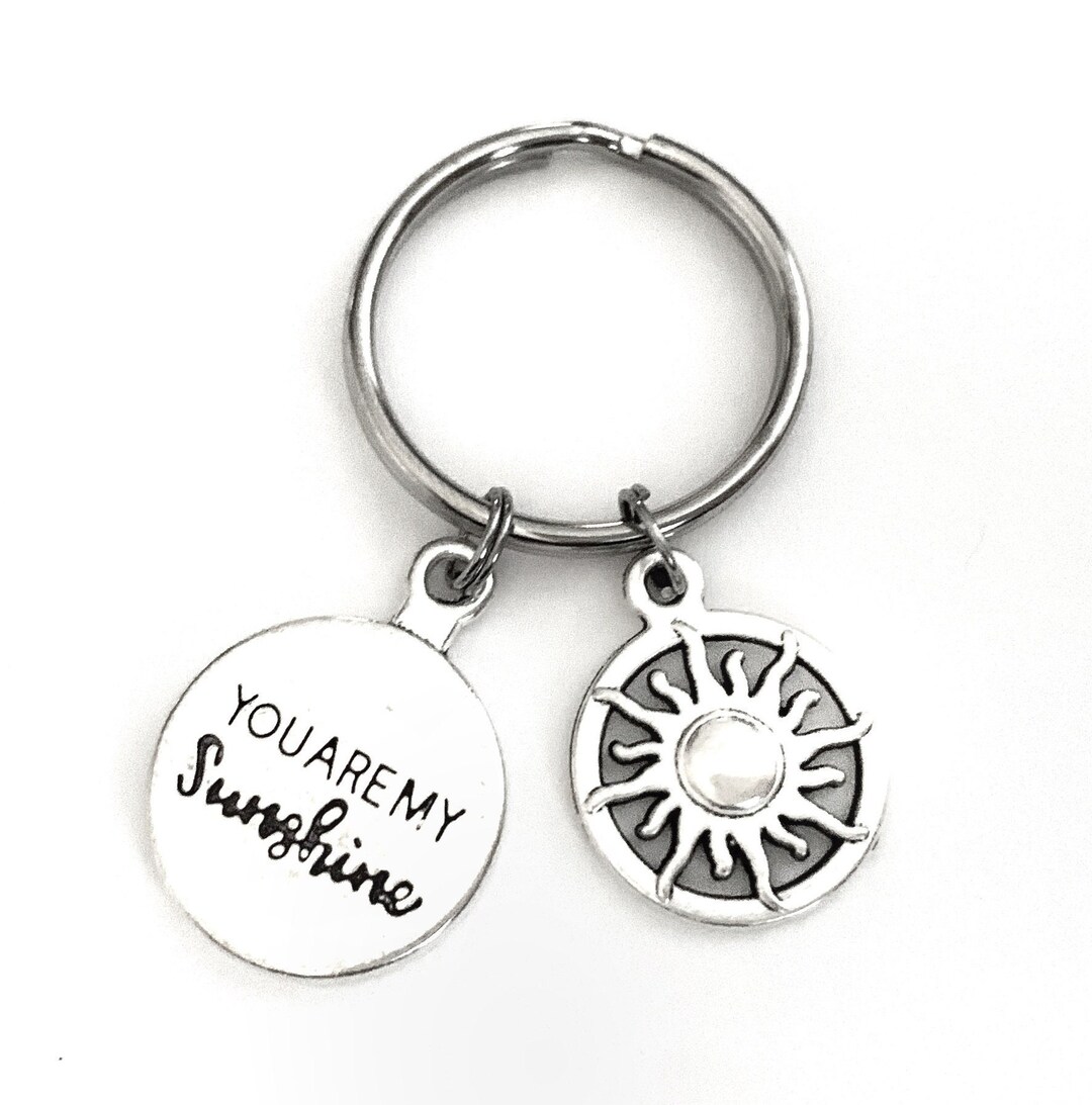 FREE SHIPPING! You Are My Sunshine Keychain. for the Sunshine in Your ...