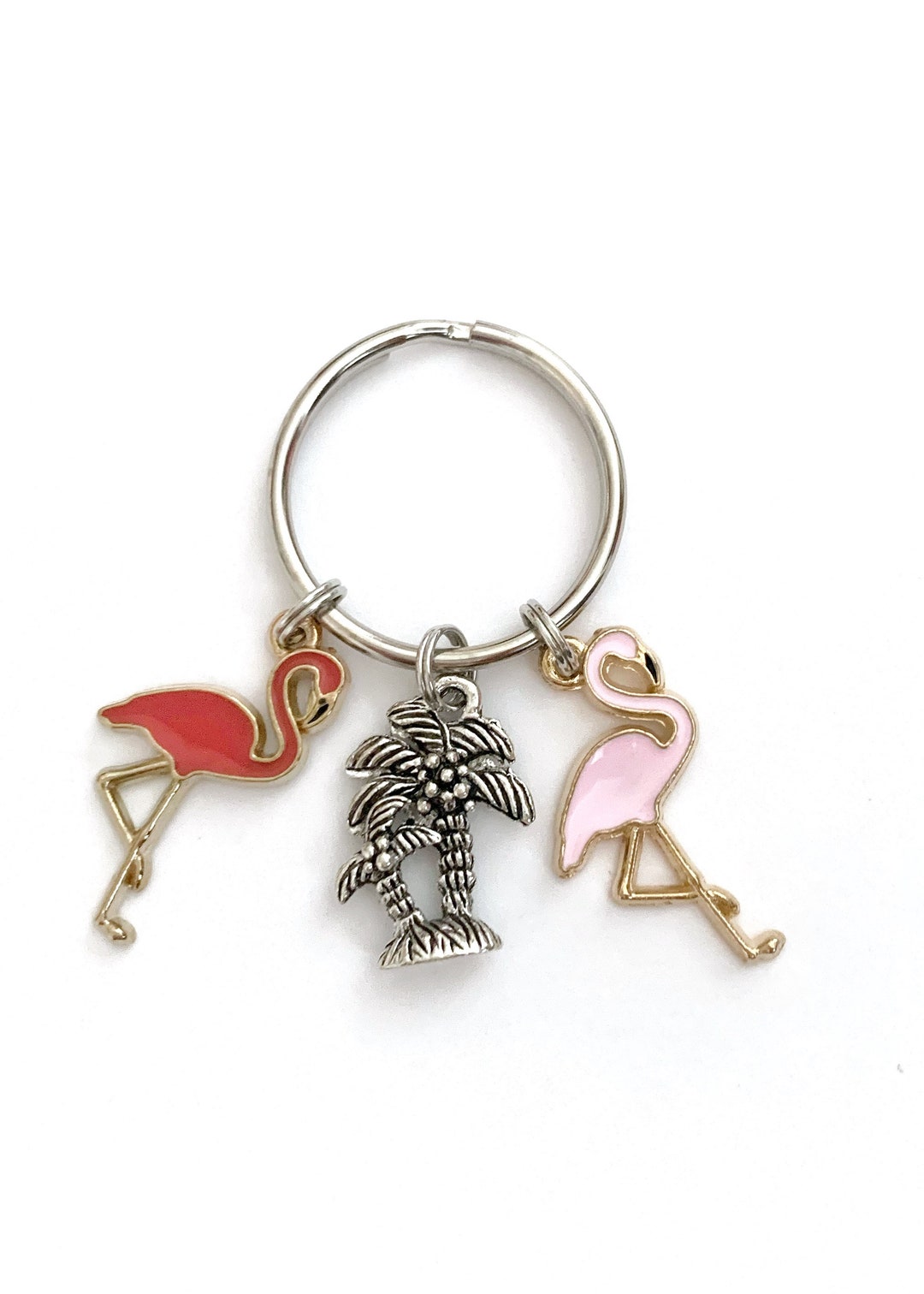 Flamingo Themed Keychain. Gift for Flamingo Lovers, Bag and Key ...
