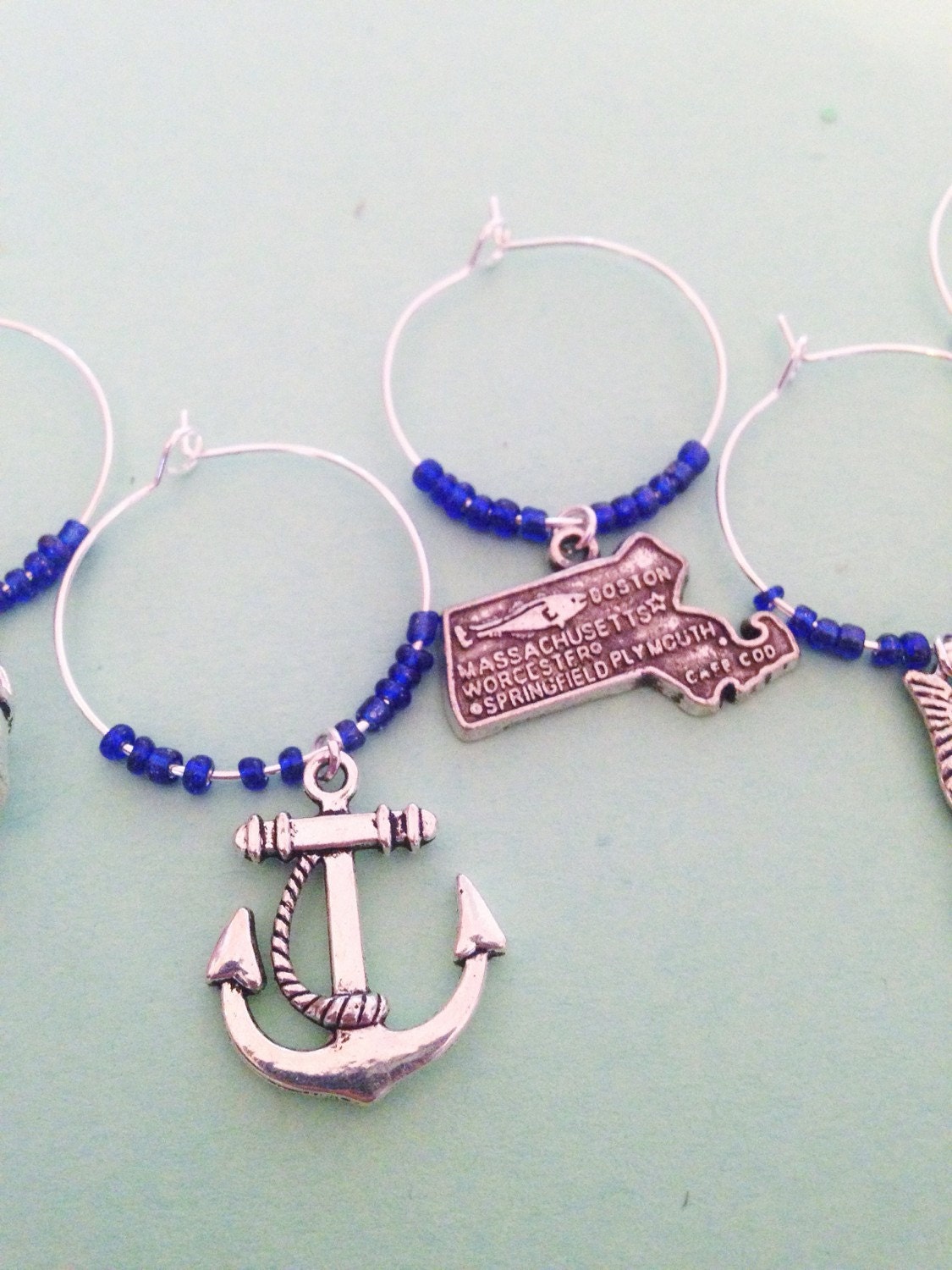 Massachusetts Wine Charms: Perfect Gift for Wine Lovers Who Enjoy ...