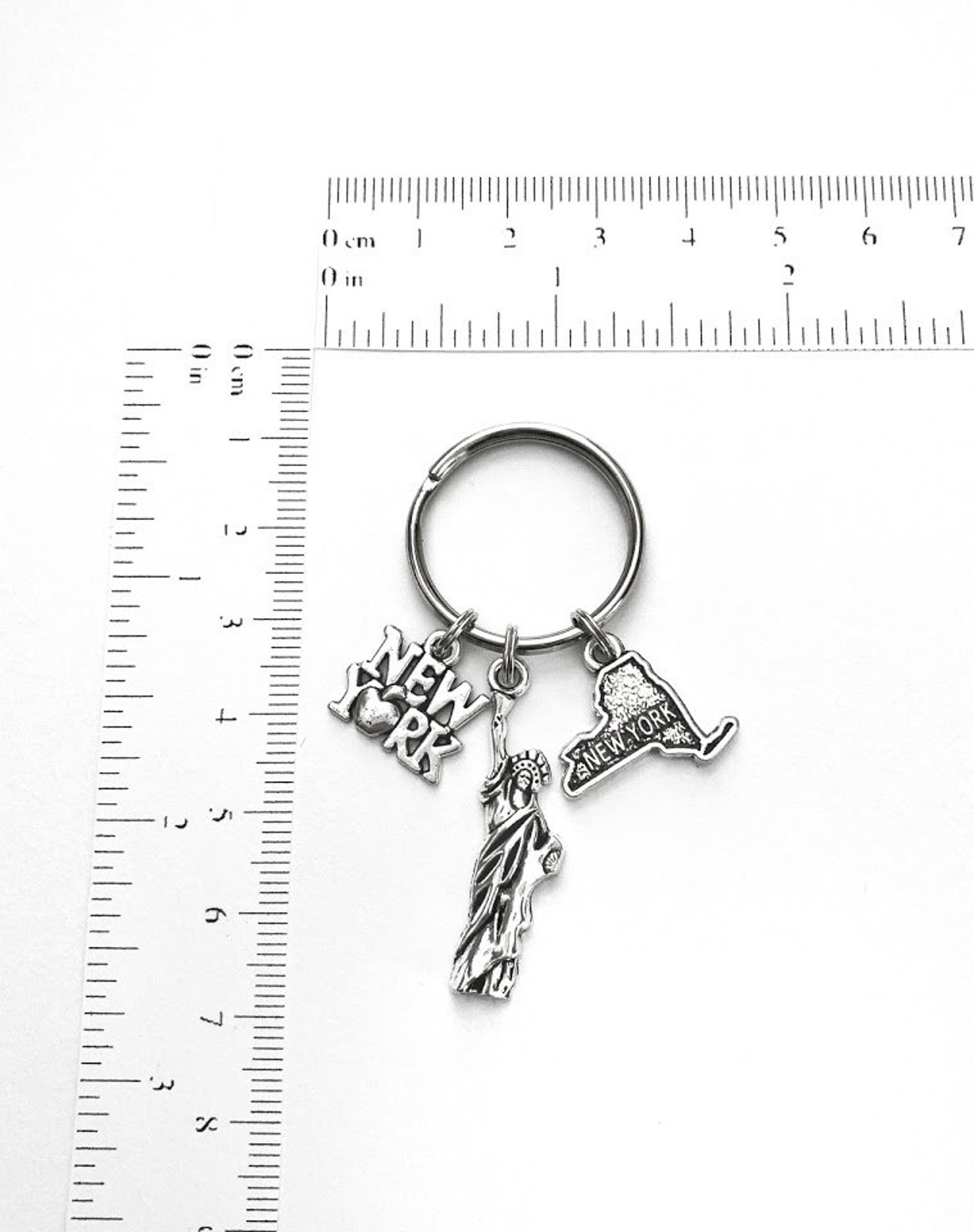 New York Themed Keychain. Includes Includes New York State | Etsy