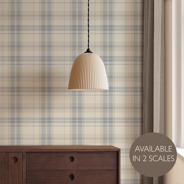 Wallpaper Minimal Blue - Etsy