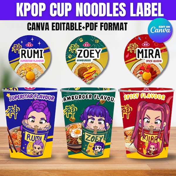 Zoey Kpop Demon Hunters Ramen Cup - Etsy