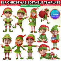 Add Your Own Photo, Elf Face Blank Template, Christmas Craft for Kids ...