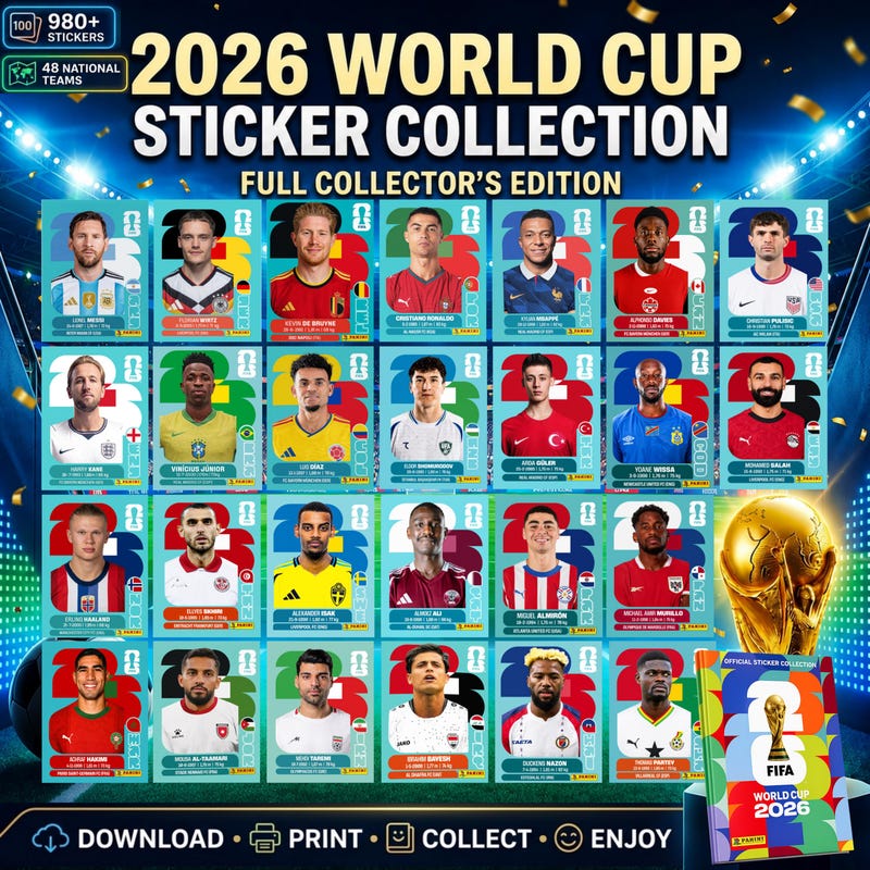 Fifa Stickers Album - Etsy