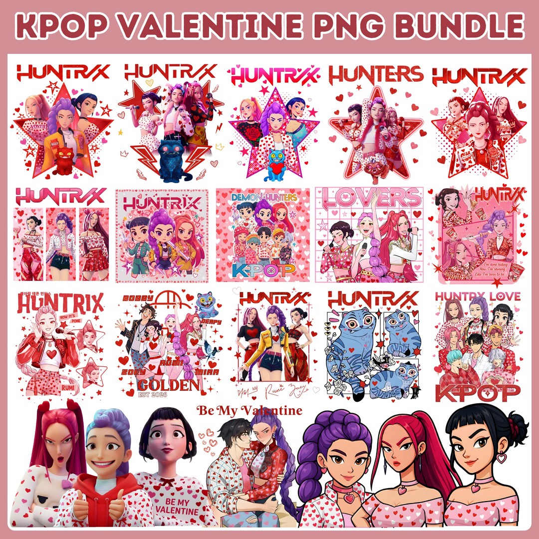 Valentine Kpop Huntrix PNG | Kpop Demon Hunter PNG | Cute Derpy Tiger ...