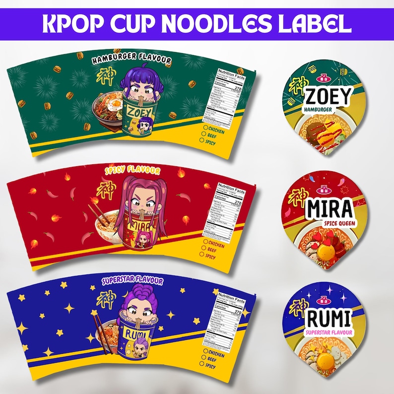 Canva Editable Custom Name K Pop Demon Hunter, Kpop Demons Hunter ...