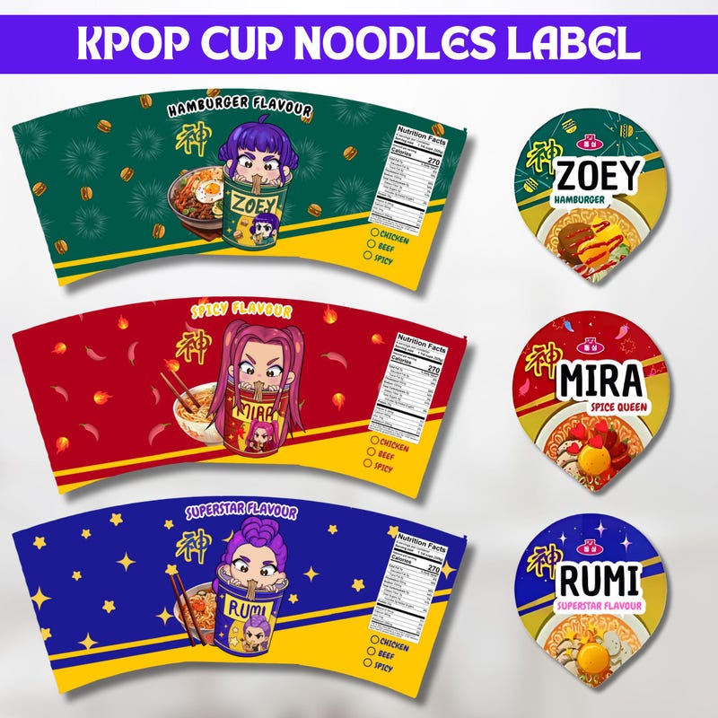 Kpop demon hunter noodle - Etsy.de