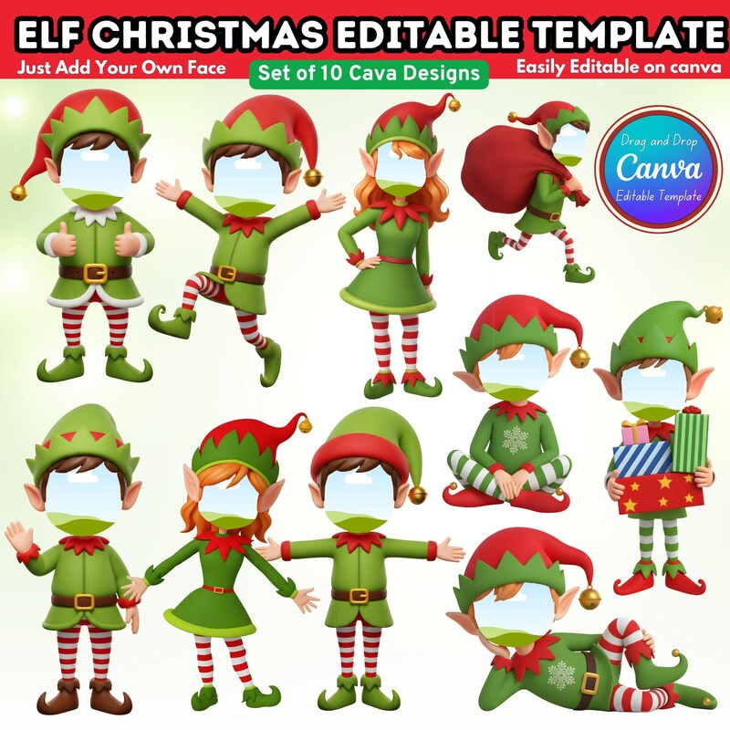 Faceless Elf Template - Etsy