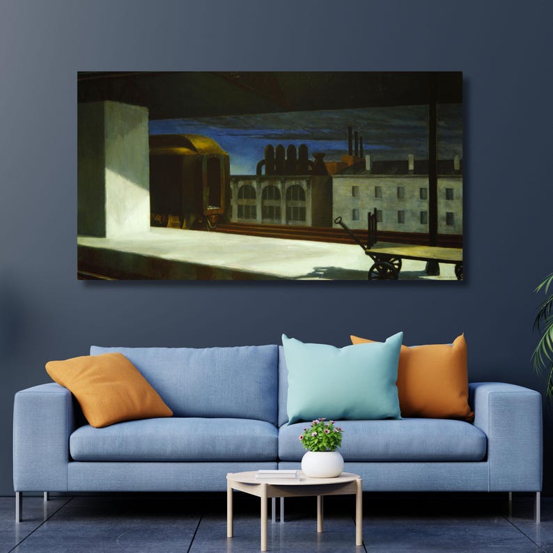 Edward Hopper Pennsylvania Canvas Print | Vintage American Realism Wall ...
