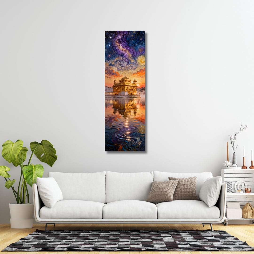 Golden Temple Canvas Art, Vertical Amritsar India Wall Print - Etsy