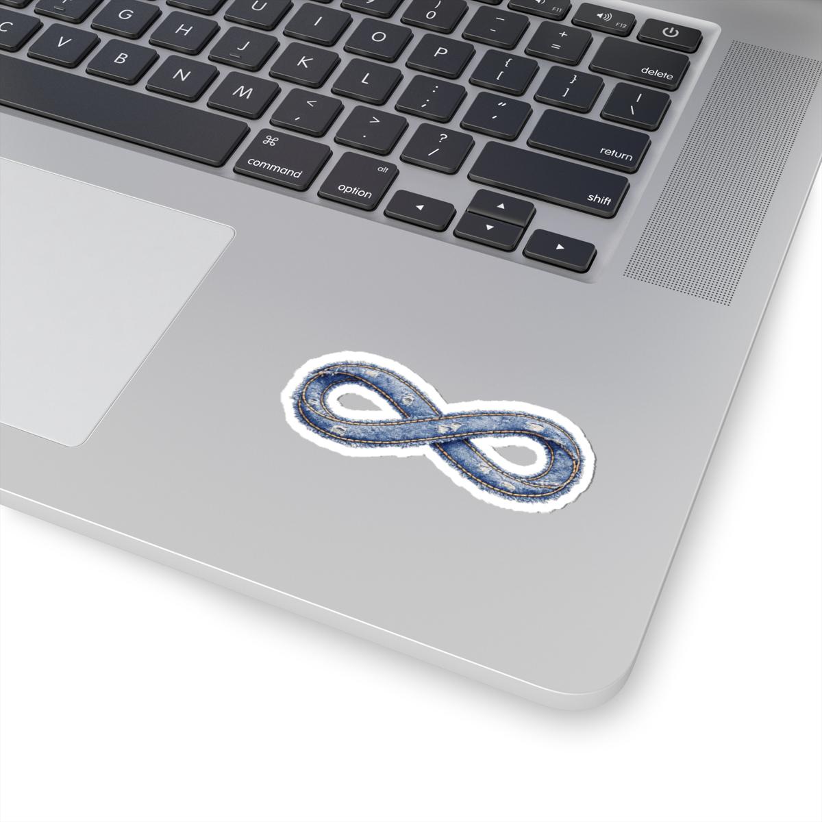 FOREVER in Blue Jeans Infinity Denim Sticker | Kiss-cut Music Lover 70s ...