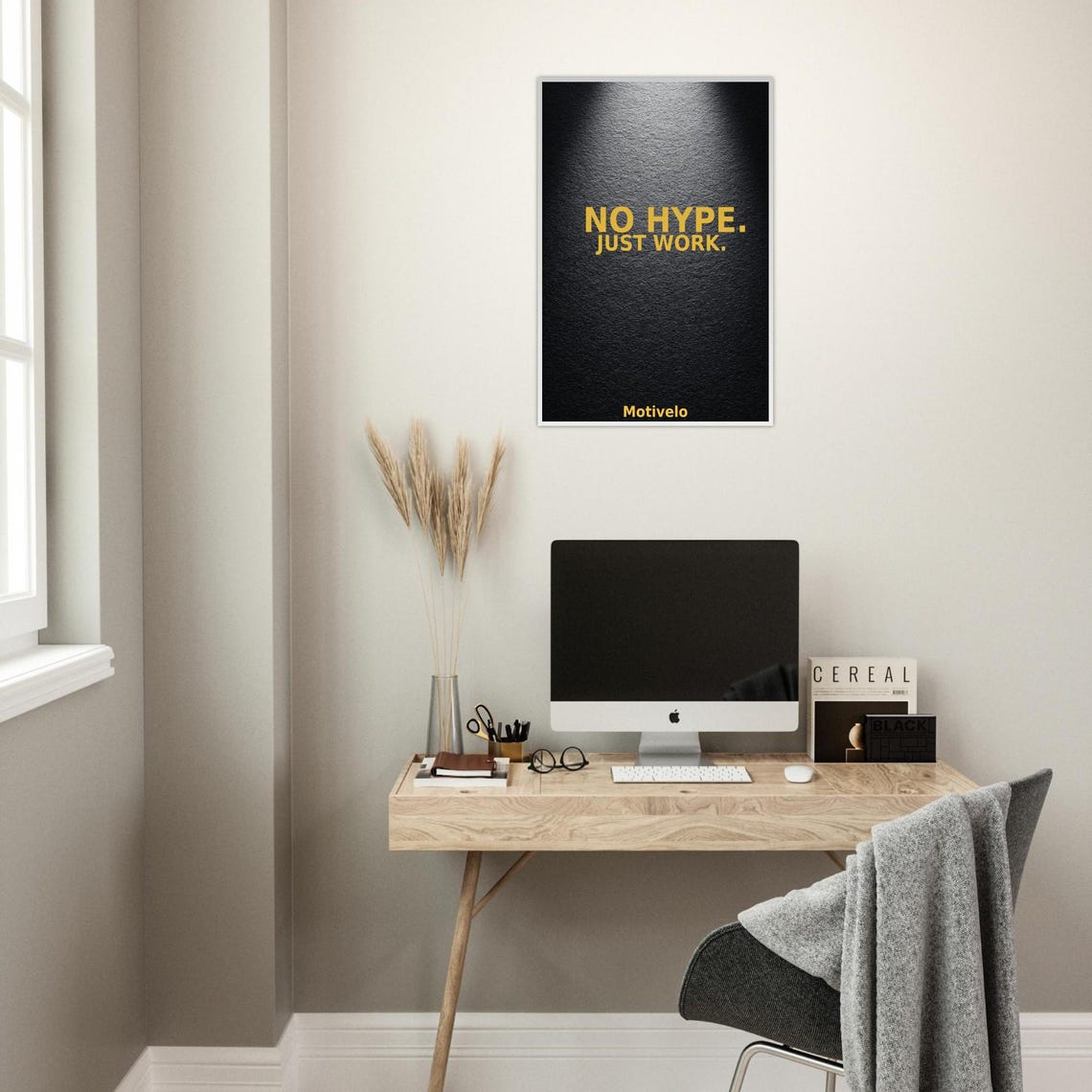 No Hype Just Work Motivational Wall Art – Gold, Bronze, White, Orange ...