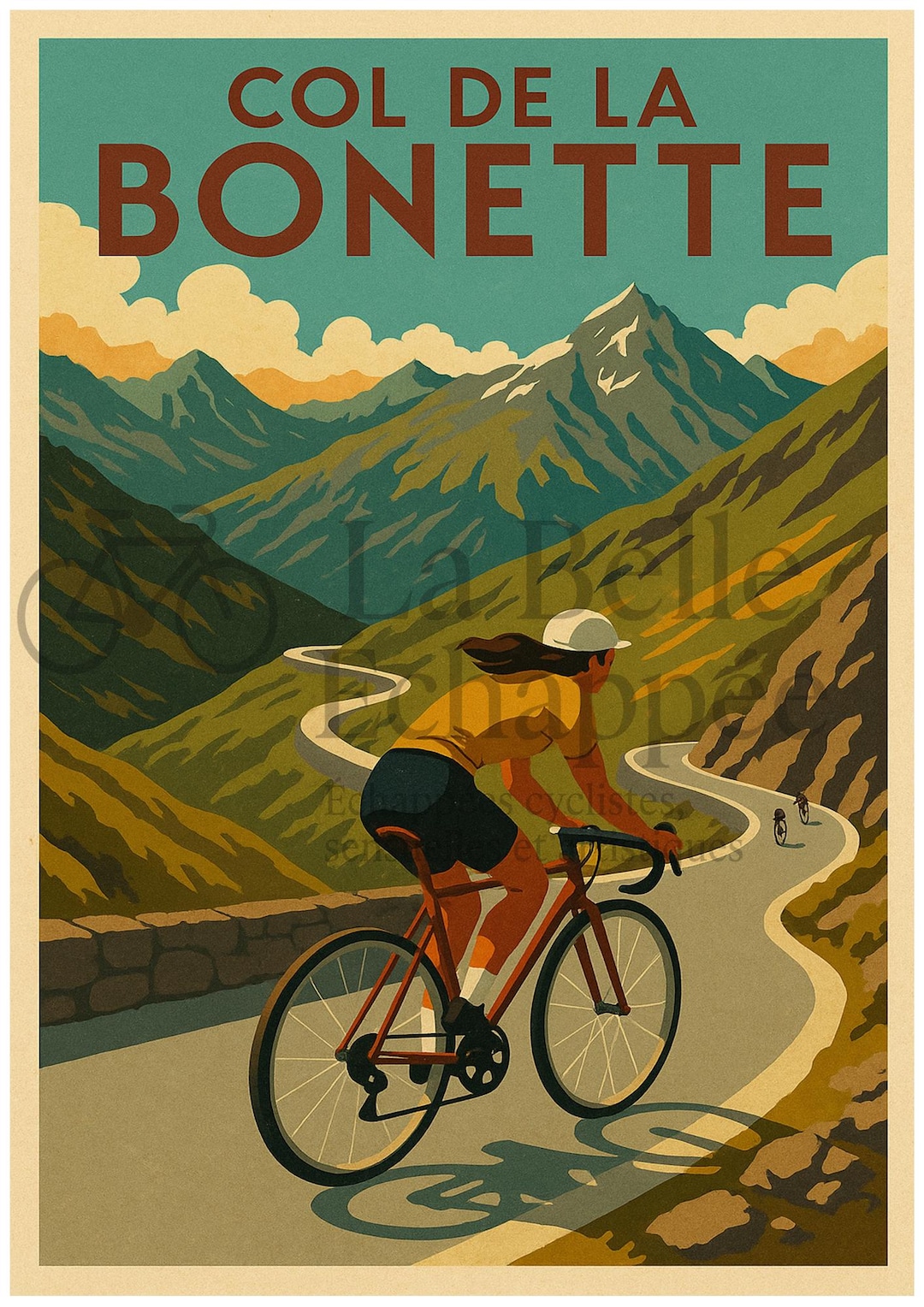 The Gateway to Heaven - Col De La Bonette, French Alps Vintage Cycling ...