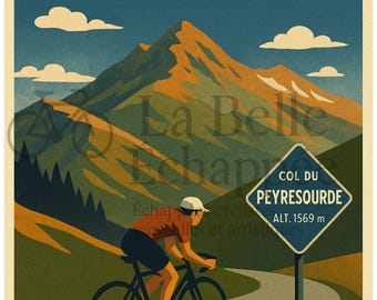 The Hanging Ribbon - Peyresourde Pass, Hautes-pyrénées Vintage Cycling ...