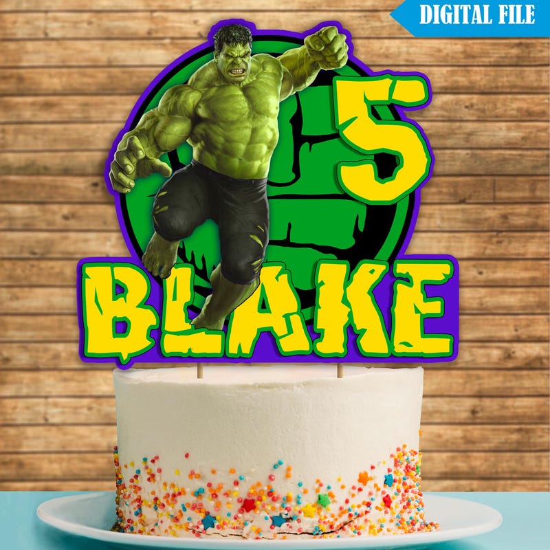Hulk Cake Topper - Etsy