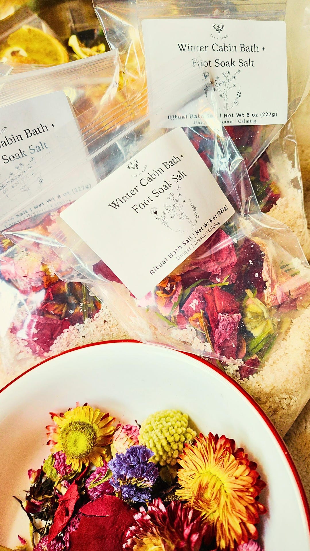 Winter Bath + Foot Soak Salt • Relaxing Spa Gift • Exfoliates and ...