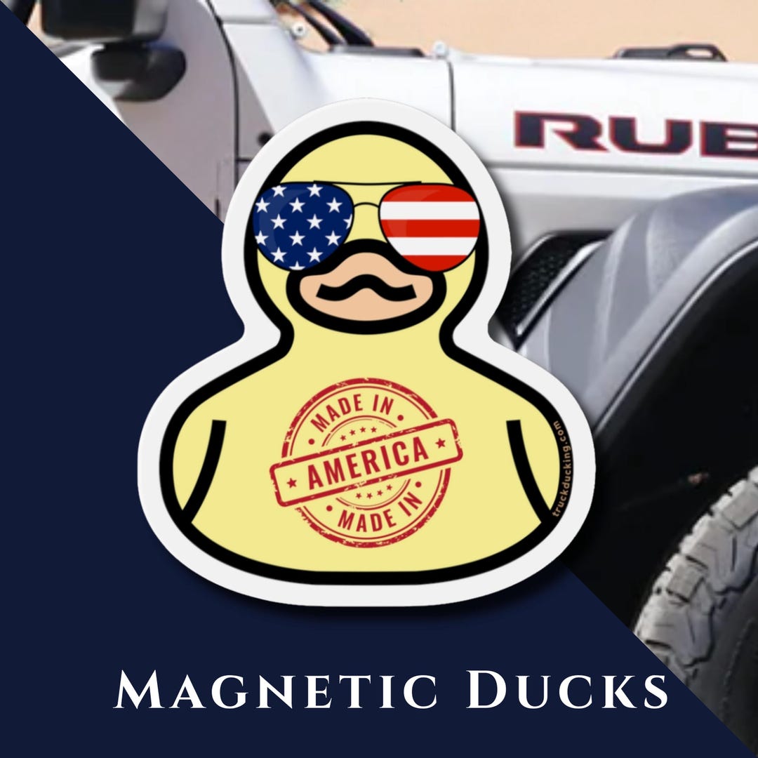 Made in USA Magnet Rubber Ducky Magnet Jeep Accessories Ducked Duck ...