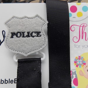 Pacifier Clip-pacifier Holder-police Badge Pacifier - Etsy