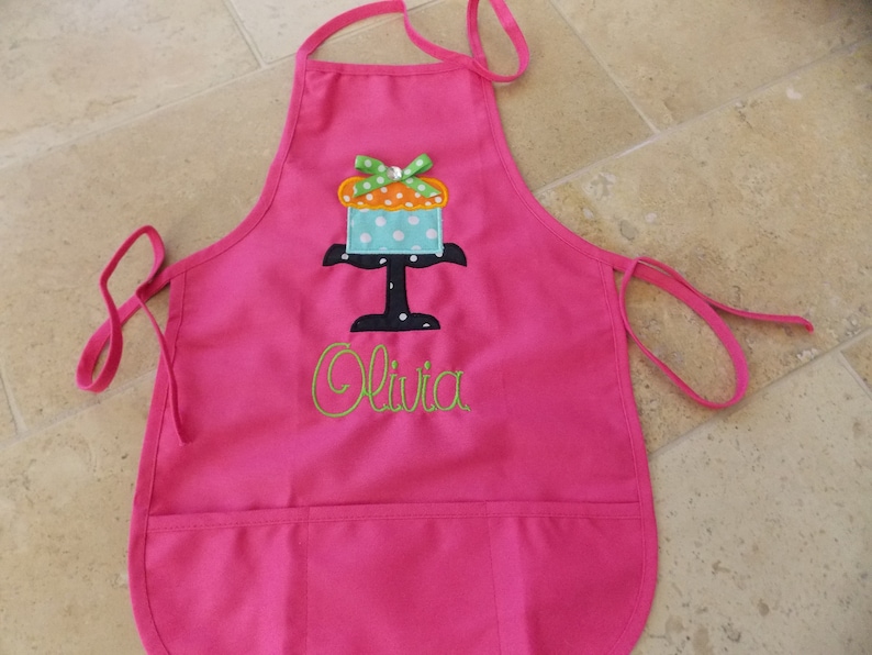 Girls Ruffled Apron Kids Apron Personalized Cooking Apron Gift - Etsy