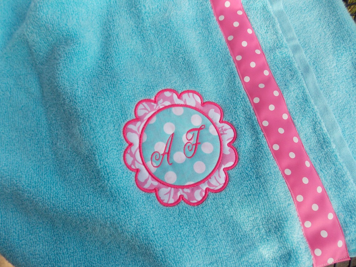 Women's and Kids Personalized Towel Wrap for Beach Bath - Etsy