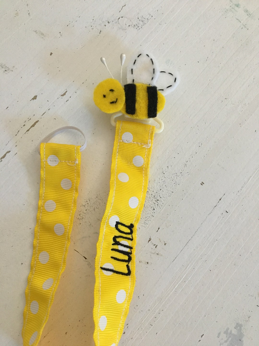 Bee Pacifier Holder Pacifier Clip Binky Clip Pig Baby Shower - Etsy