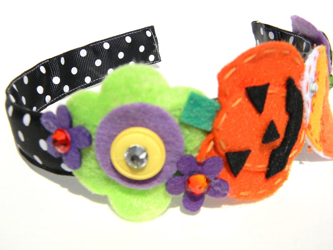 EXCLUSIVE Halloween Collage Jeweled Felt Headbands - Etsy