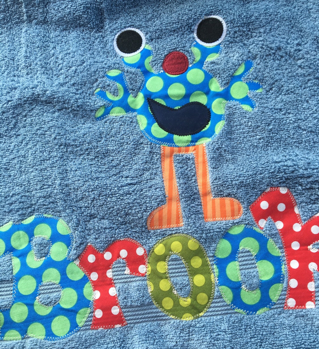 Personalized Applique Towel: Beach, Bath, Birthday Gift - Etsy